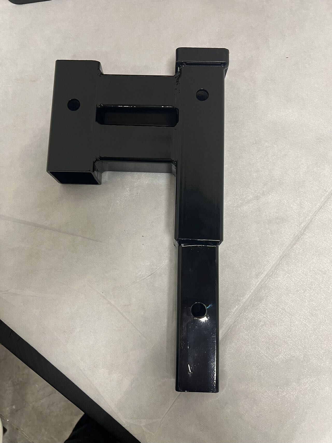 TCMT Rear Dual 2" Trailer Hitch Receiver Rise Drop Extender Adapter Tow ...