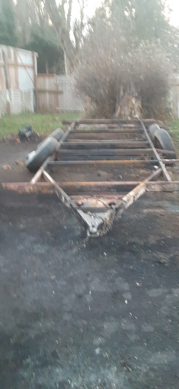 27 foot long Dual axle trailer frame needs gone today for Sale in Lacey ...