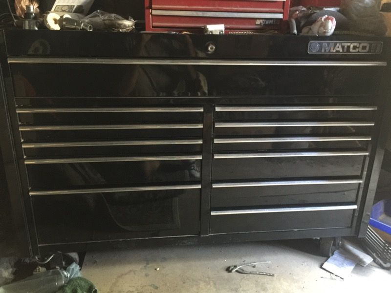 MATCO 4S Double Bay Outlaw Black With Chrome Trim Tool Box 2008 for ...