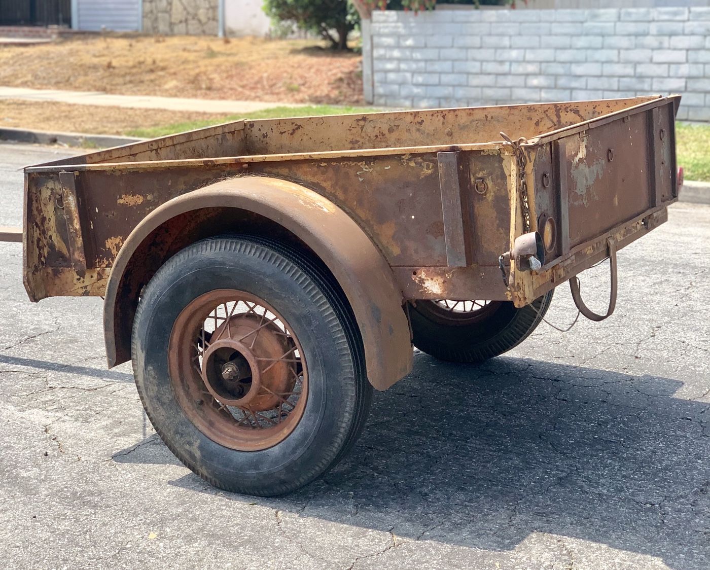 Vintage 1930s All Steel Locke Utility Trailer for Sale in San Fernando ...
