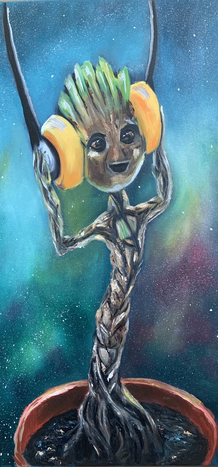 Baby groot 12x20 oil painting by me for Sale in West Hartford, CT - OfferUp