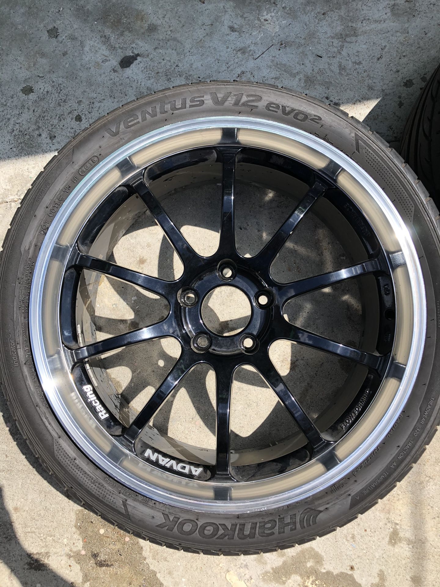 Advance racing RSD wheels 19x8.5 rears 19x9.5 tires still good for Sale ...