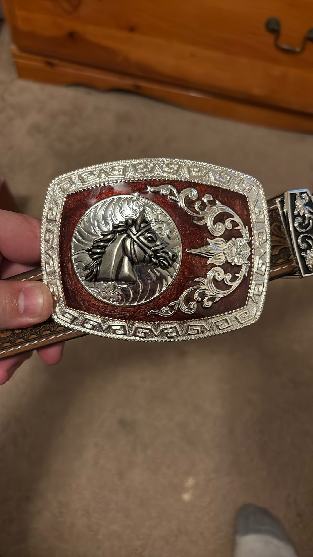 XL Leather Belt And buckle for Sale in San Antonio, TX - OfferUp
