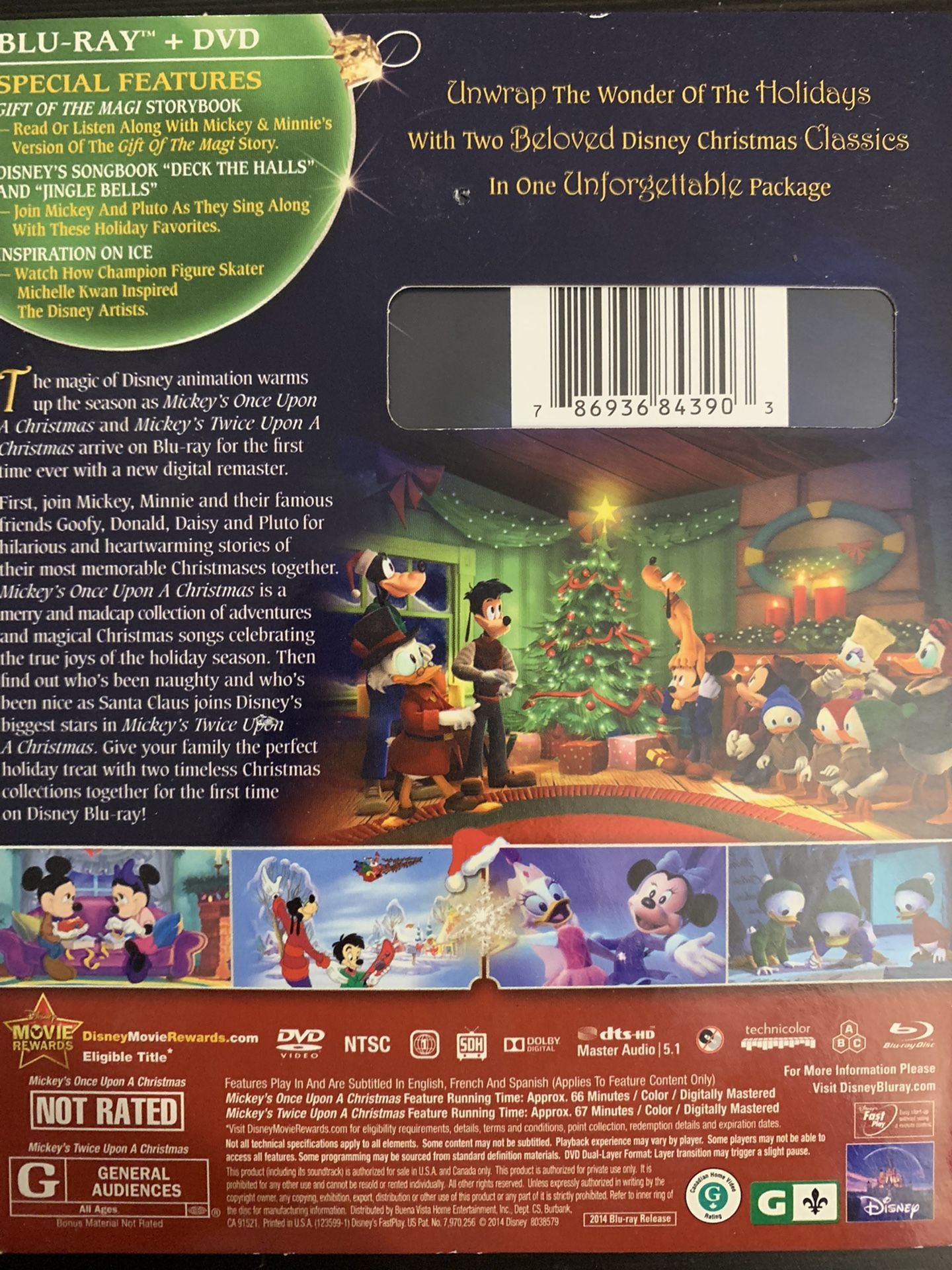 Mickeys Once Upon A Christmas Dvd Menu