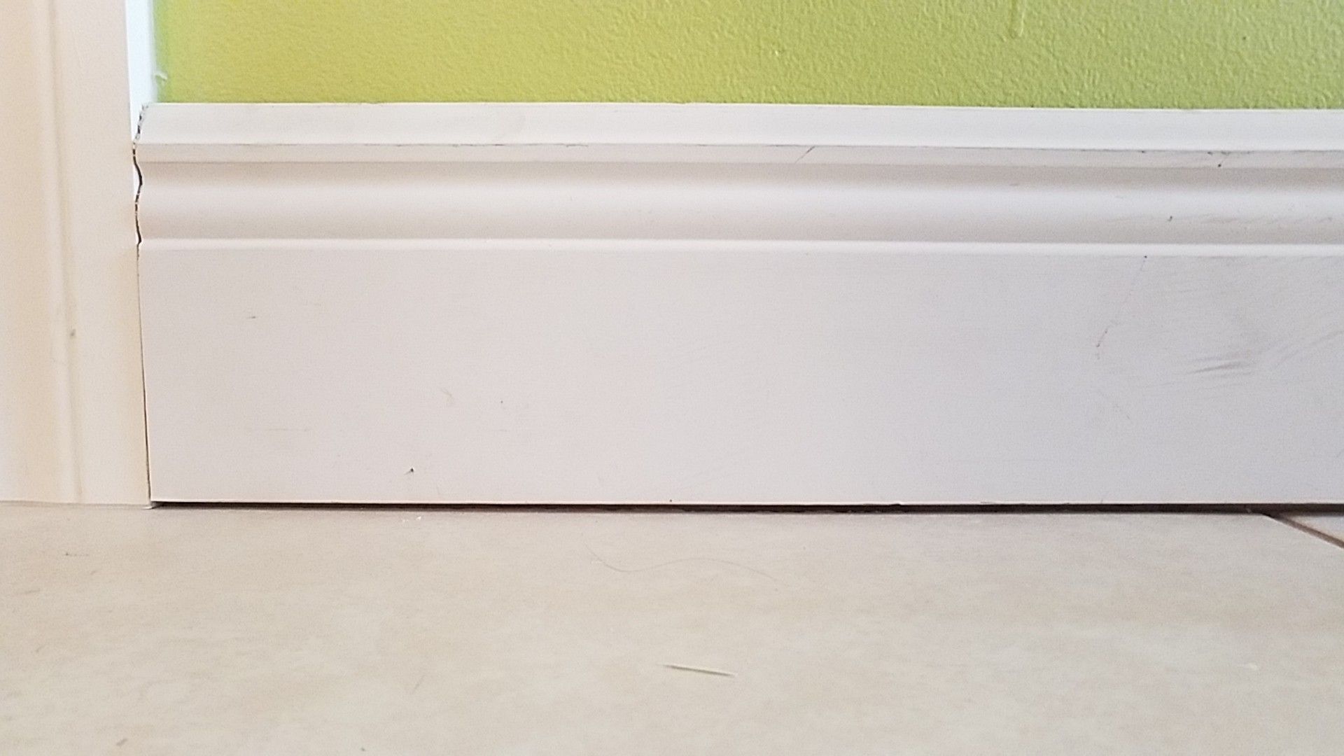 5 1/4 baseboard 4 pieces of 16 foot long for $75. for Sale in Margate ...