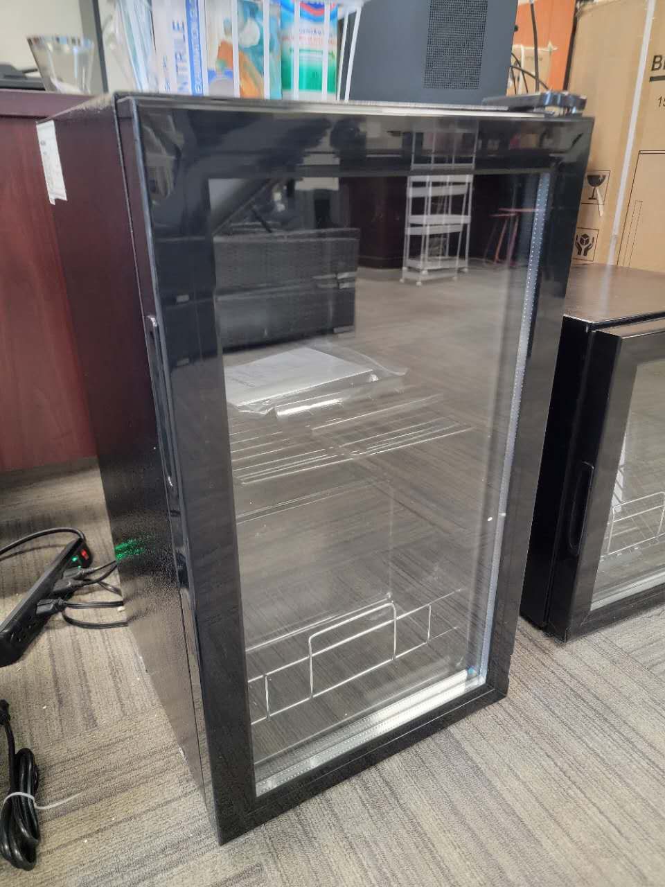 Refrigerator Cooler-120 Can Freestanding Beverage Cooler with Glass ...