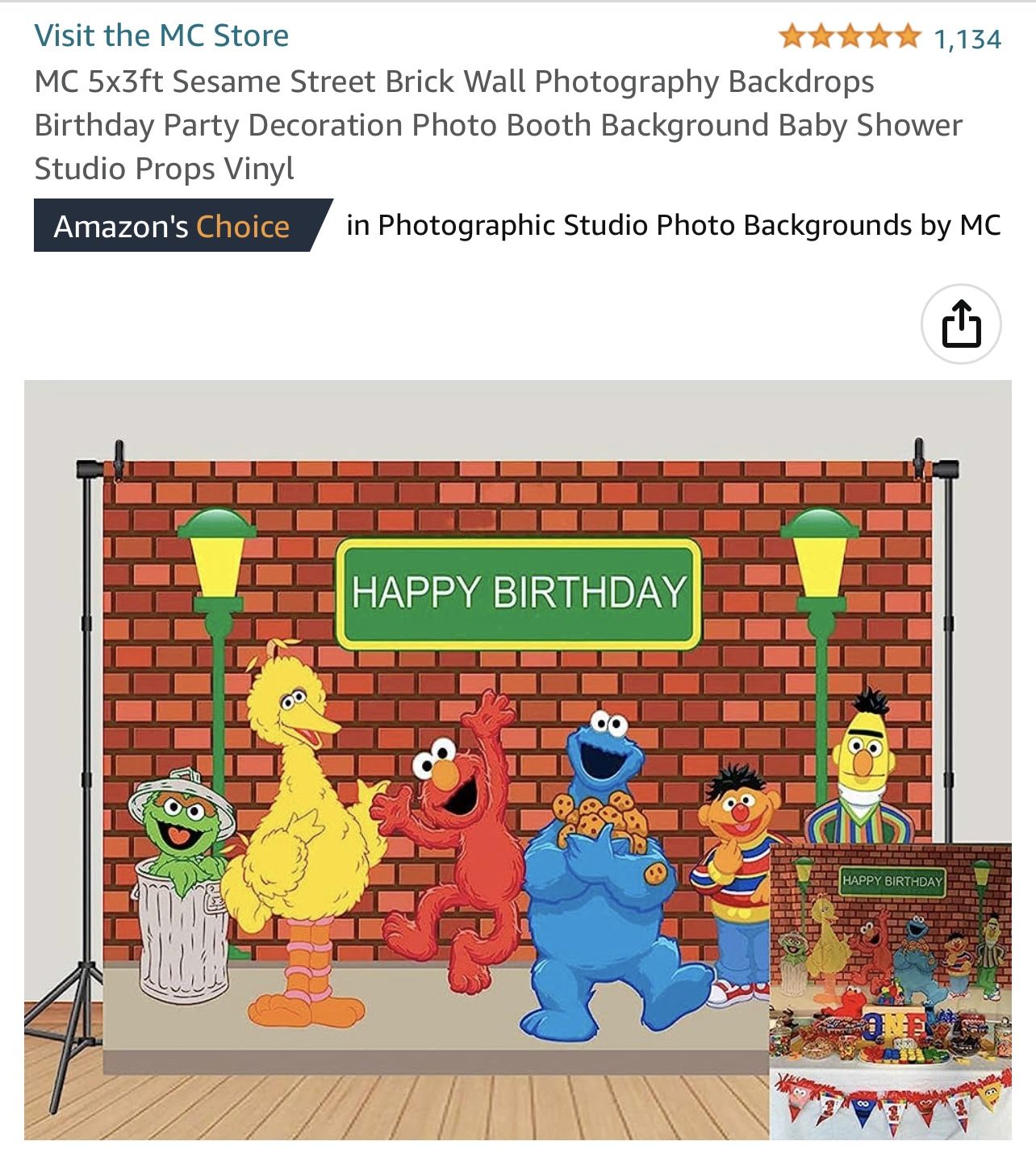 Sesame Street Party Background