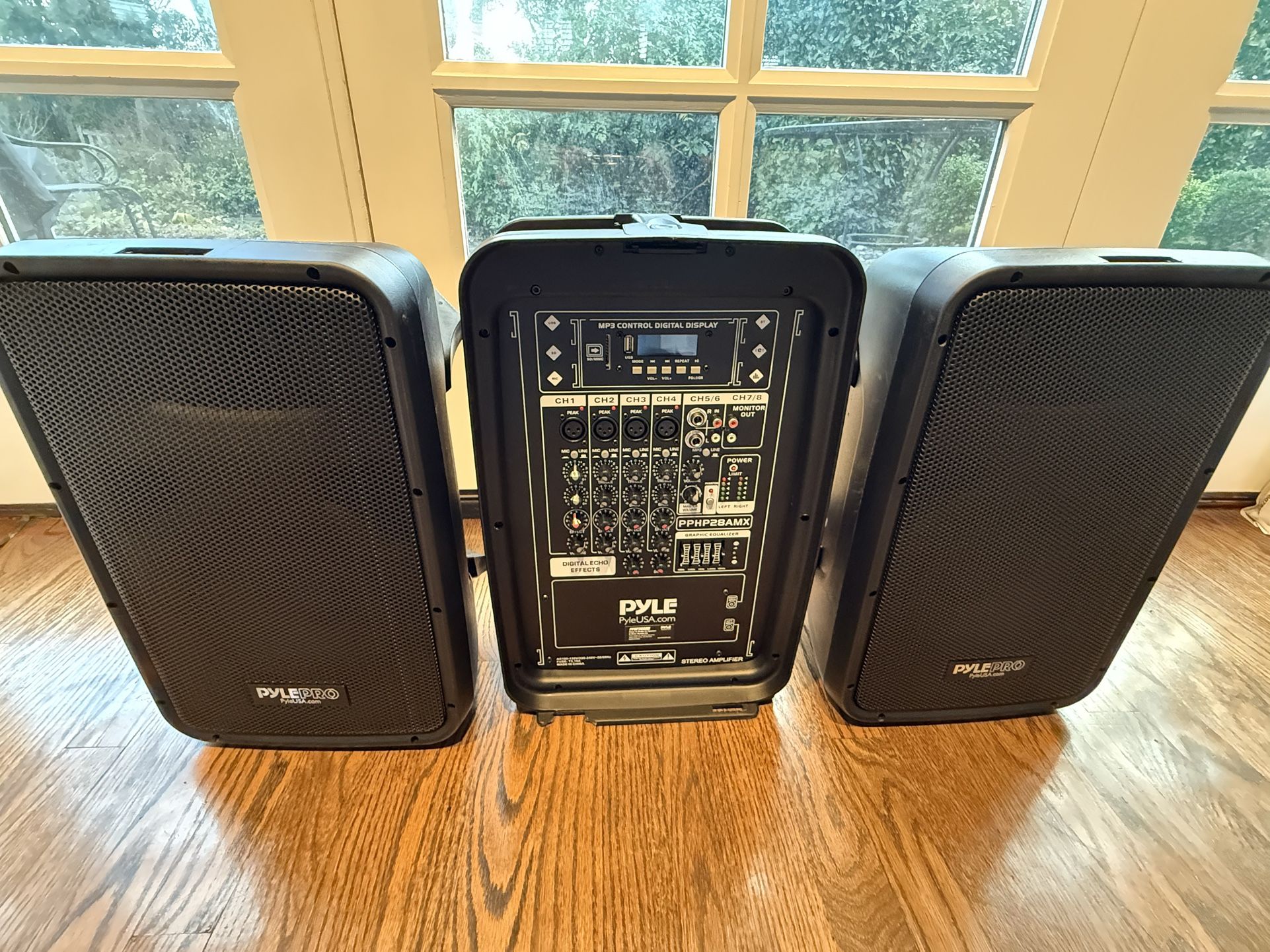 Pyle PA Speaker/DJ Mixer - Model PPHP28AMX - Used Once for Sale in ...