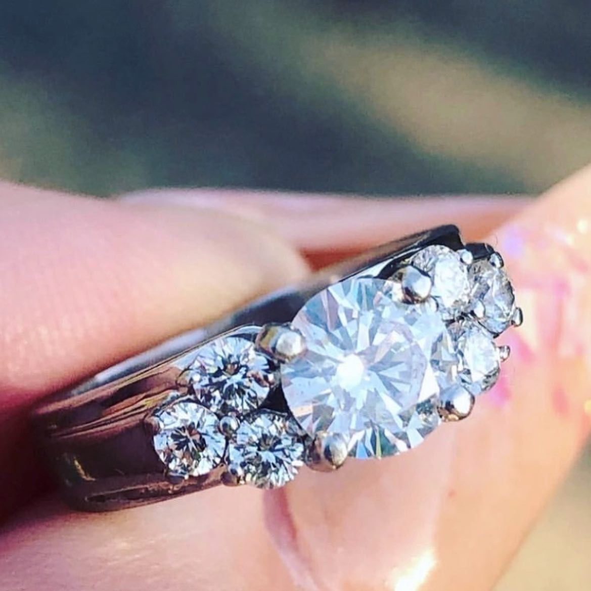 Solid Platinum 1.20ct Diamond Engagement Ring - BEAUTIFUL for Sale in ...