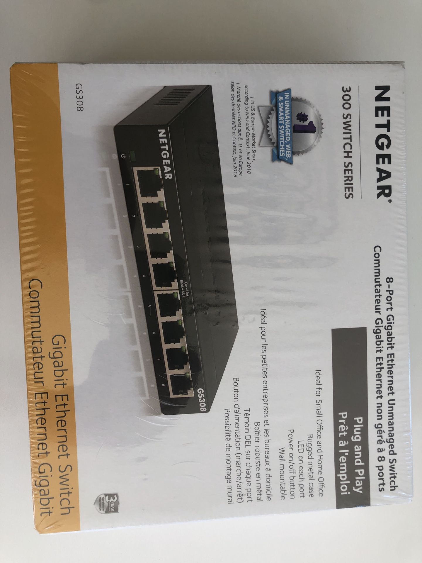New Netgear GS308 Gigabit 8 Port Switch for Sale in Lake Barrington, IL ...