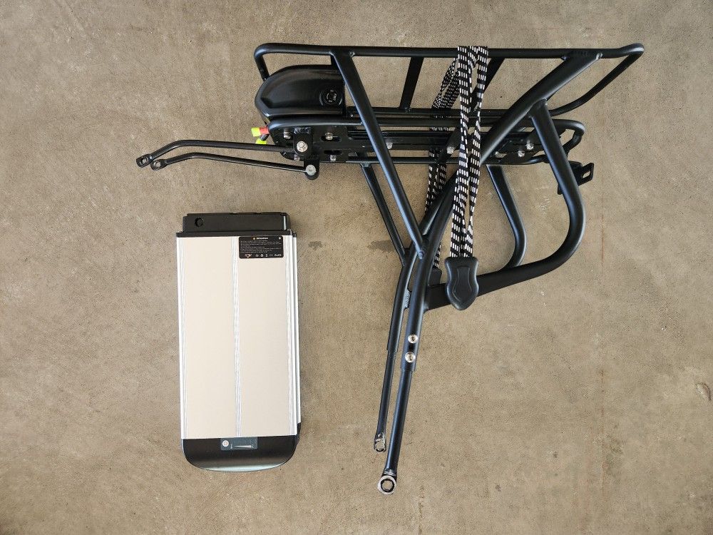 DeHawk 48 Volt Ebike Battery With Rack Bikes Cycling