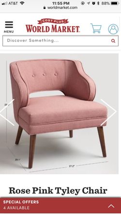 Barely used mid century modern World Market Tyley Chair for Sale in Dallas TX OfferUp