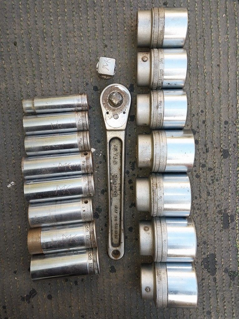 Snap On Sockets, Ratchet and Toolbox. Vintage for Sale in Los Angeles ...