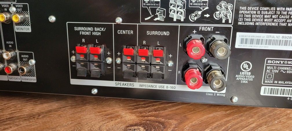 Sony STR-DH520 7.1 Channel AV Receiver for Sale in Fontana, CA - OfferUp