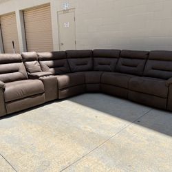 Like New Costco Fletcher 6 Piece Fabric Reclining Sectional 50 Off Costco Price for Sale in Spring Valley CA OfferUp