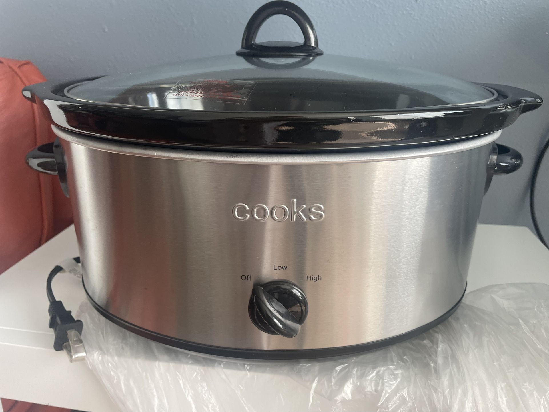 7 Quart Stainless Slow Cooker JC Penny Home Collection Cooks for Sale ...