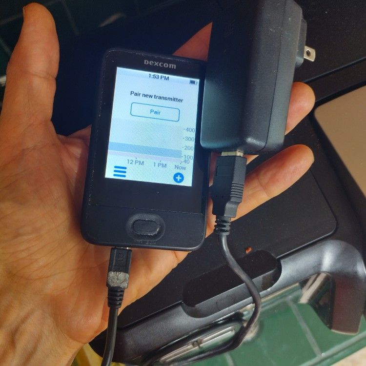 Dexcom Receiver G6 MT24078 Working With Case And Charging Cable for ...