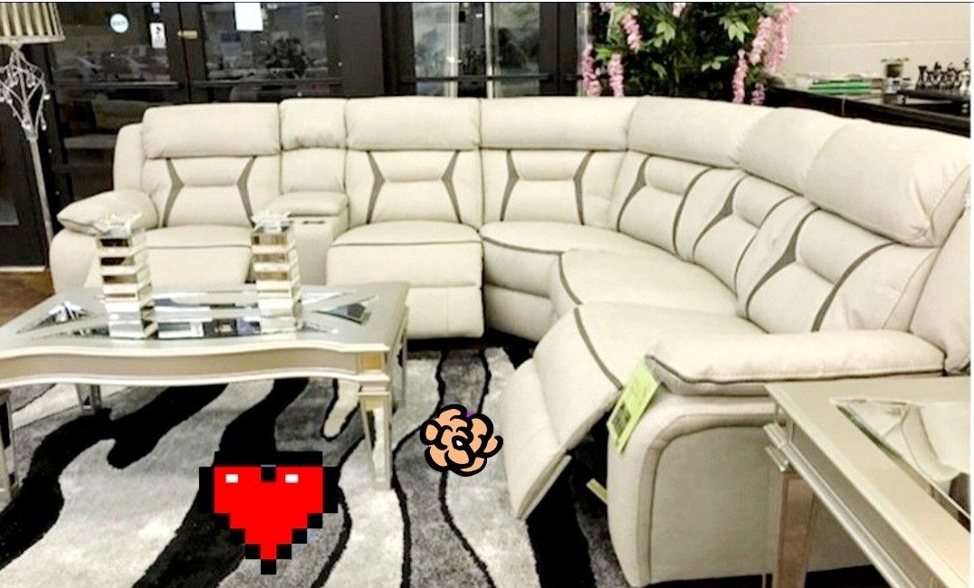 Amite beige power reclining sectional store