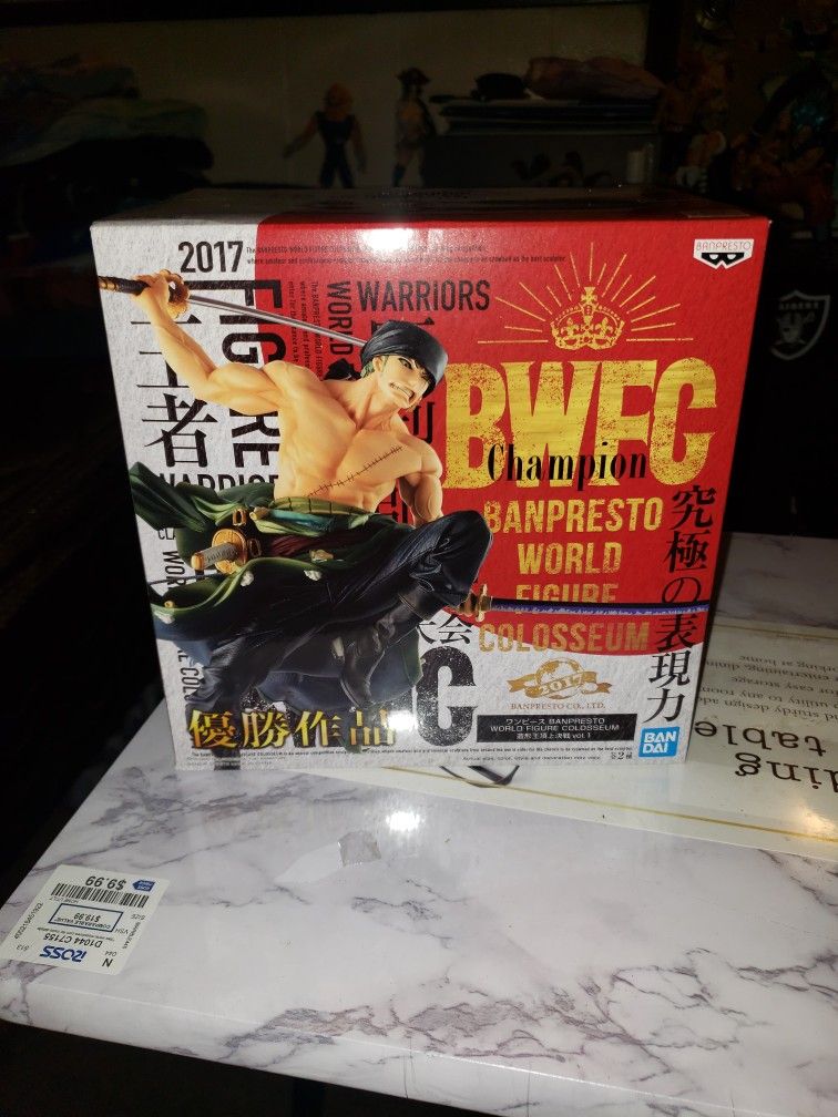 Figure (One Piece) RORONOA Zoro 16 CM BANPRESTO World Colosseum Bwfc Vol. 1 #1 for Sale in Santa ...