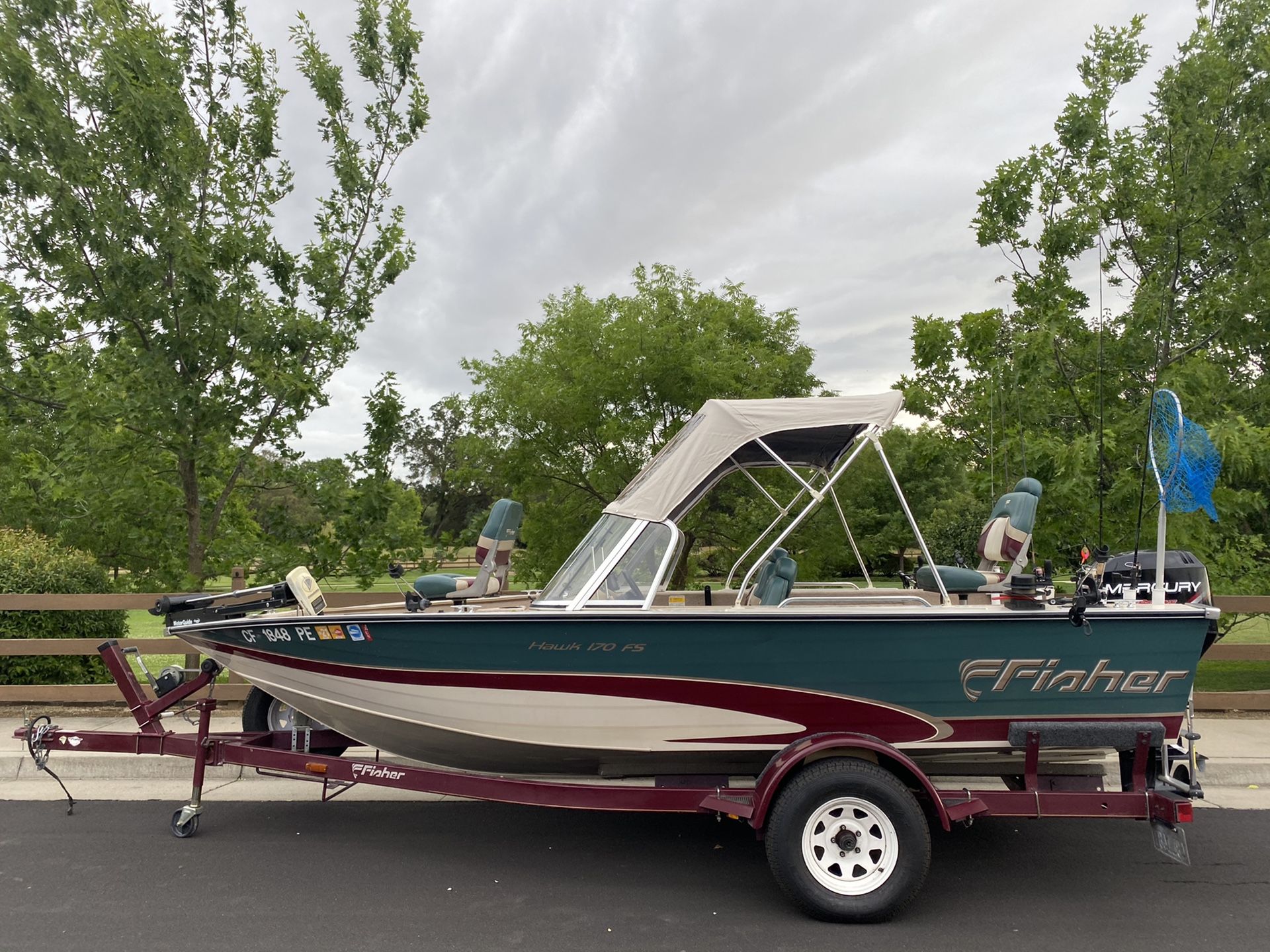 Fisher Hawk 17ft Aluminum Boat for Sale in Sacramento, CA - OfferUp