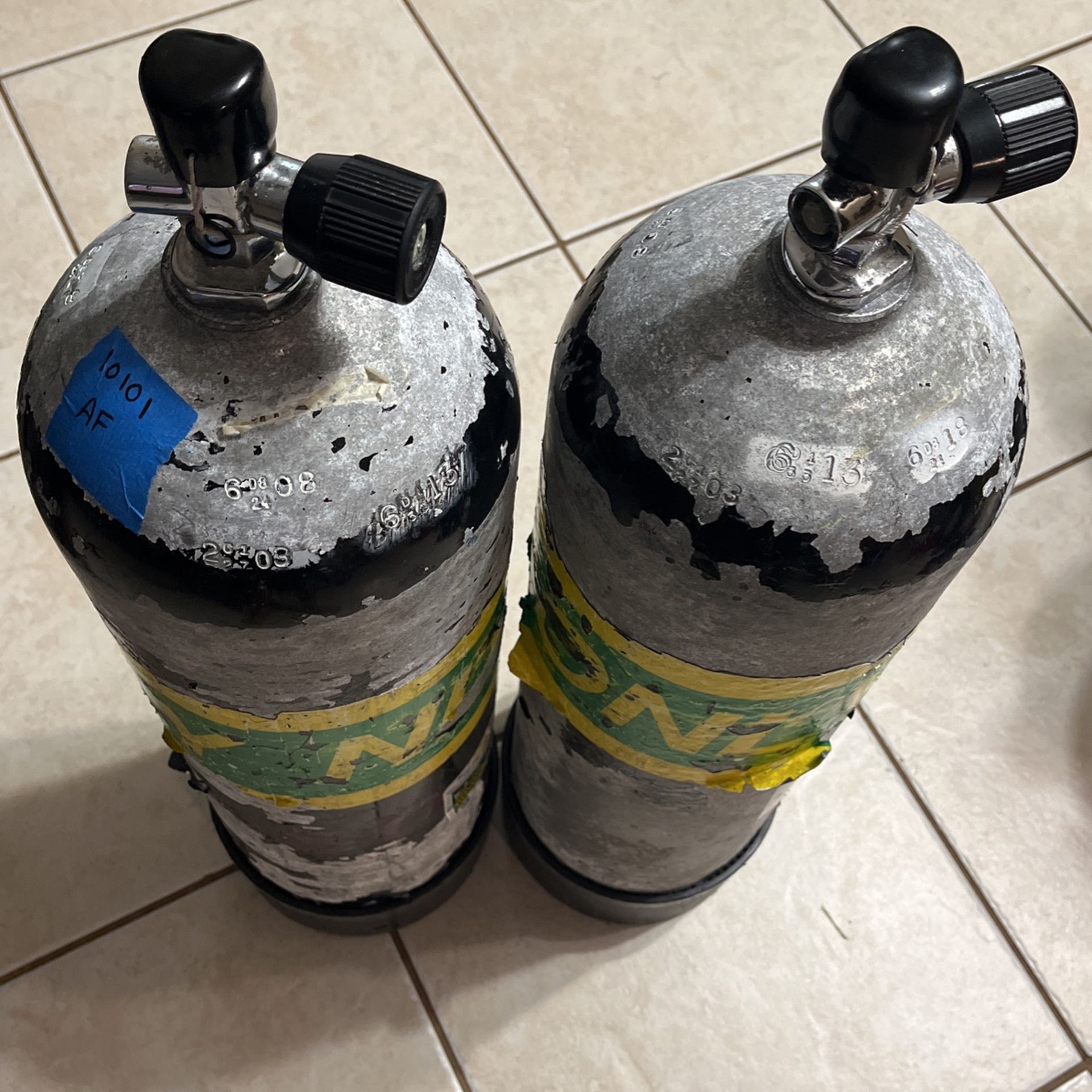 Scuba Tanks Aluminum 80 Nitrox O2 Cleaned for Sale in Seminole, FL ...