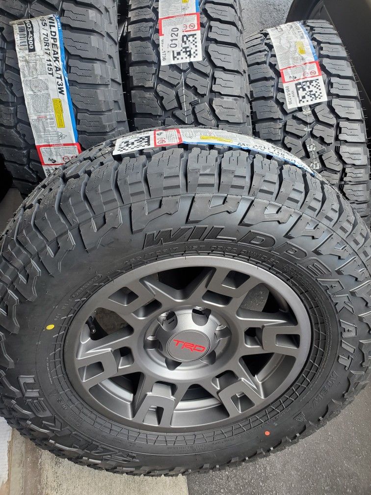 4 New Toyota TRD Pro Rims Wheels With New Falken Wildpeak At3 265/70R17 ...
