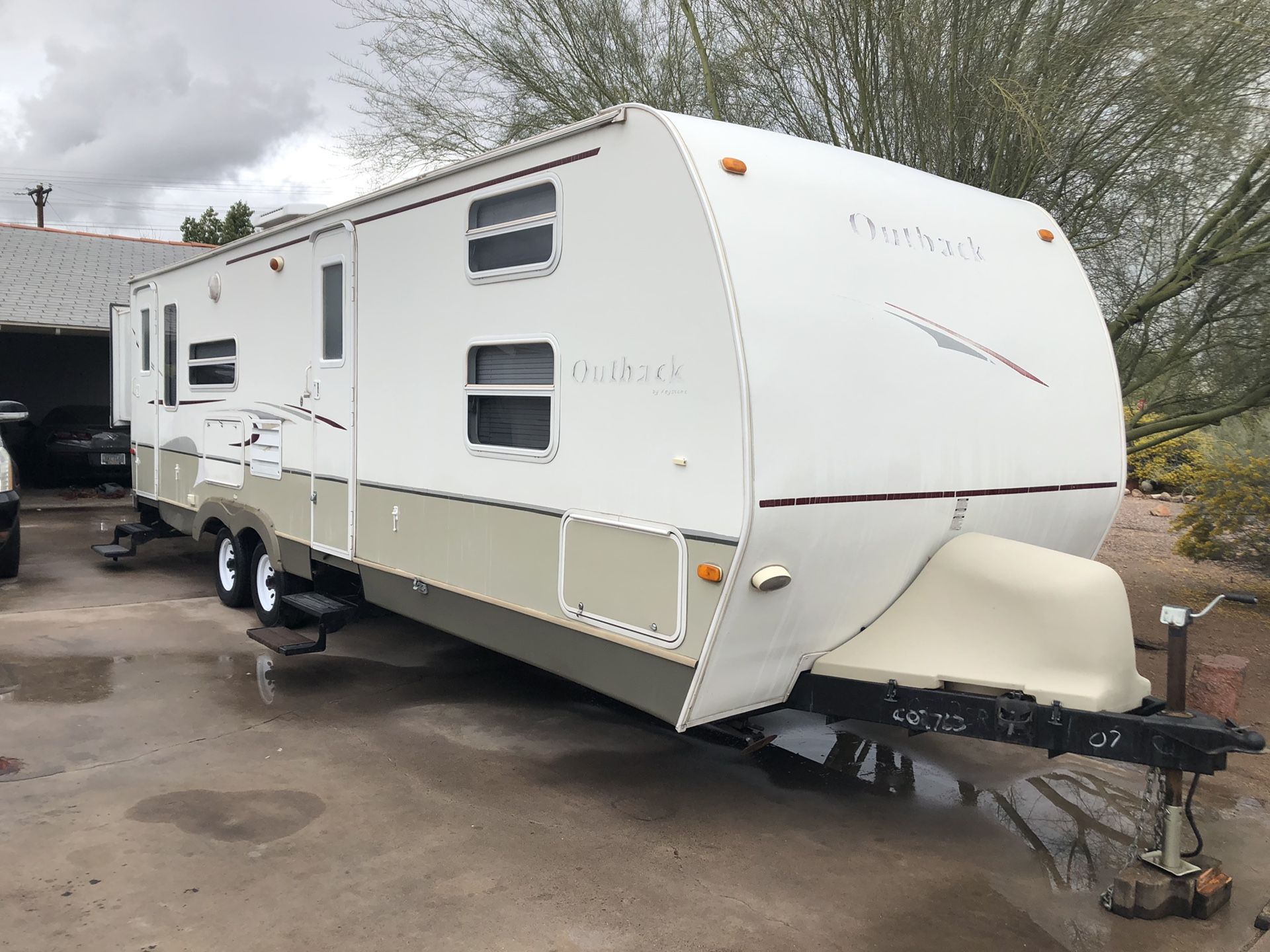 2008 Keystone outback, travel trailer 28 feet long with a super slide ...
