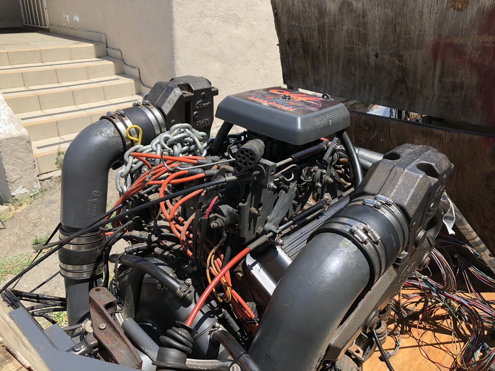 OMC Inboard Outboard Boat Engine With King Cobra 350 Chevy, 42% OFF