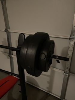 Bench press With :Weights , Clips, And Bar for Sale in South Jordan, UT ...