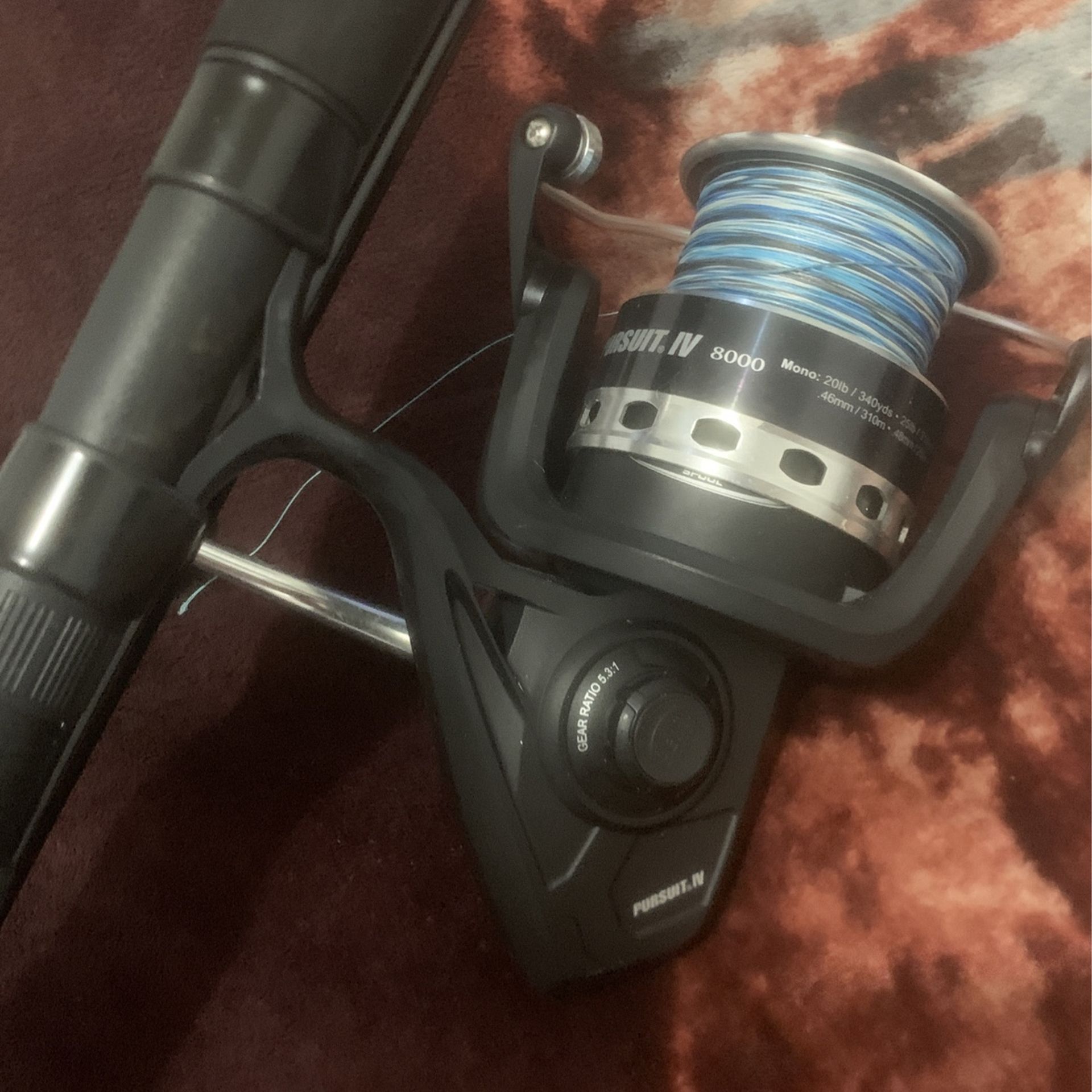 Penn Pursuit 8000 And 10 Ft Rod for Sale in Houston, TX - OfferUp