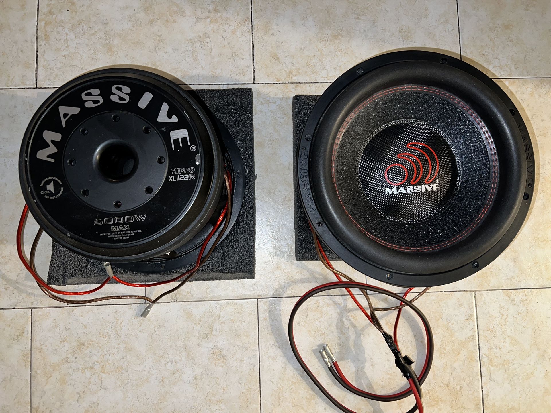 (2) 12” Massive Subs for Sale in Las Vegas, NV - OfferUp