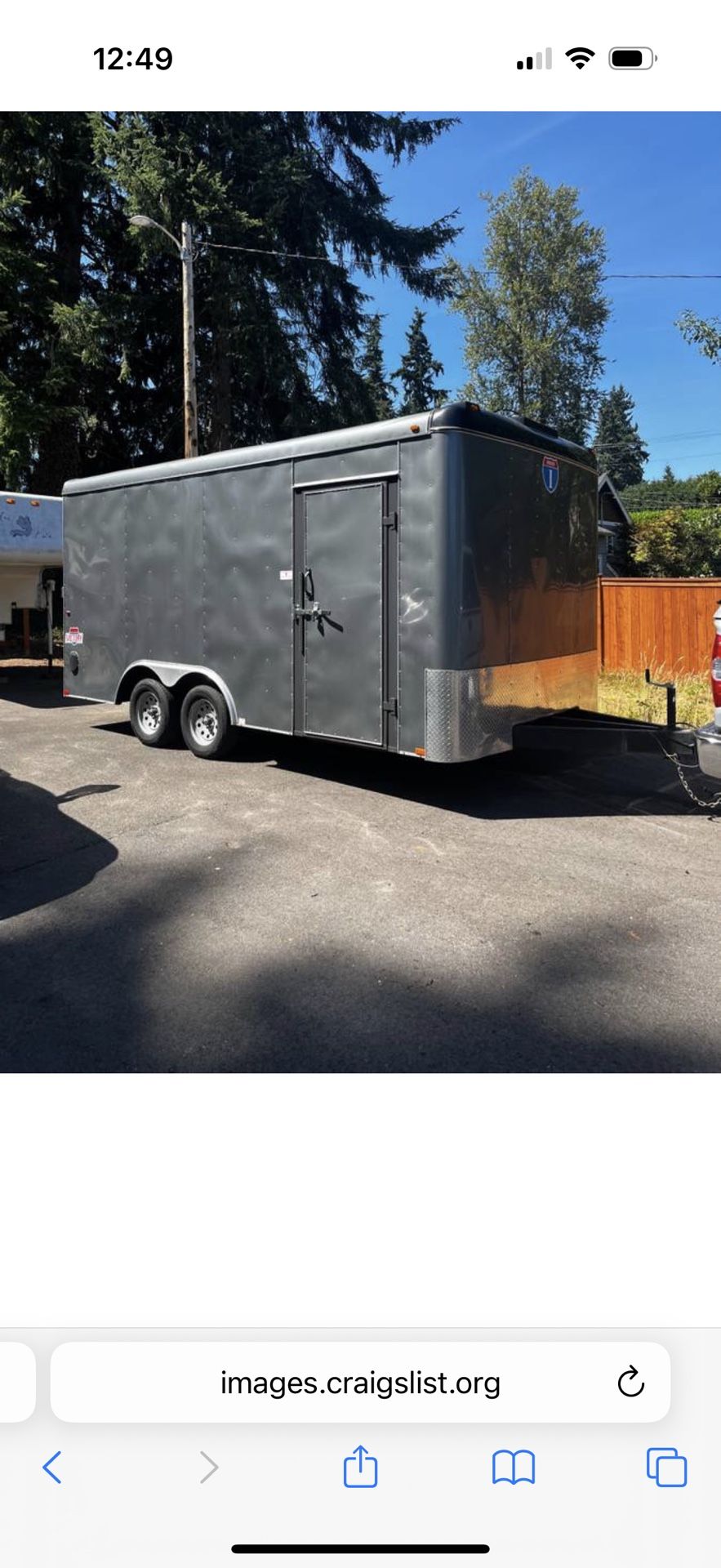 2018 Interstate Victory trailer. (102”) 8’6”w x 16’ long - $7,500 ...