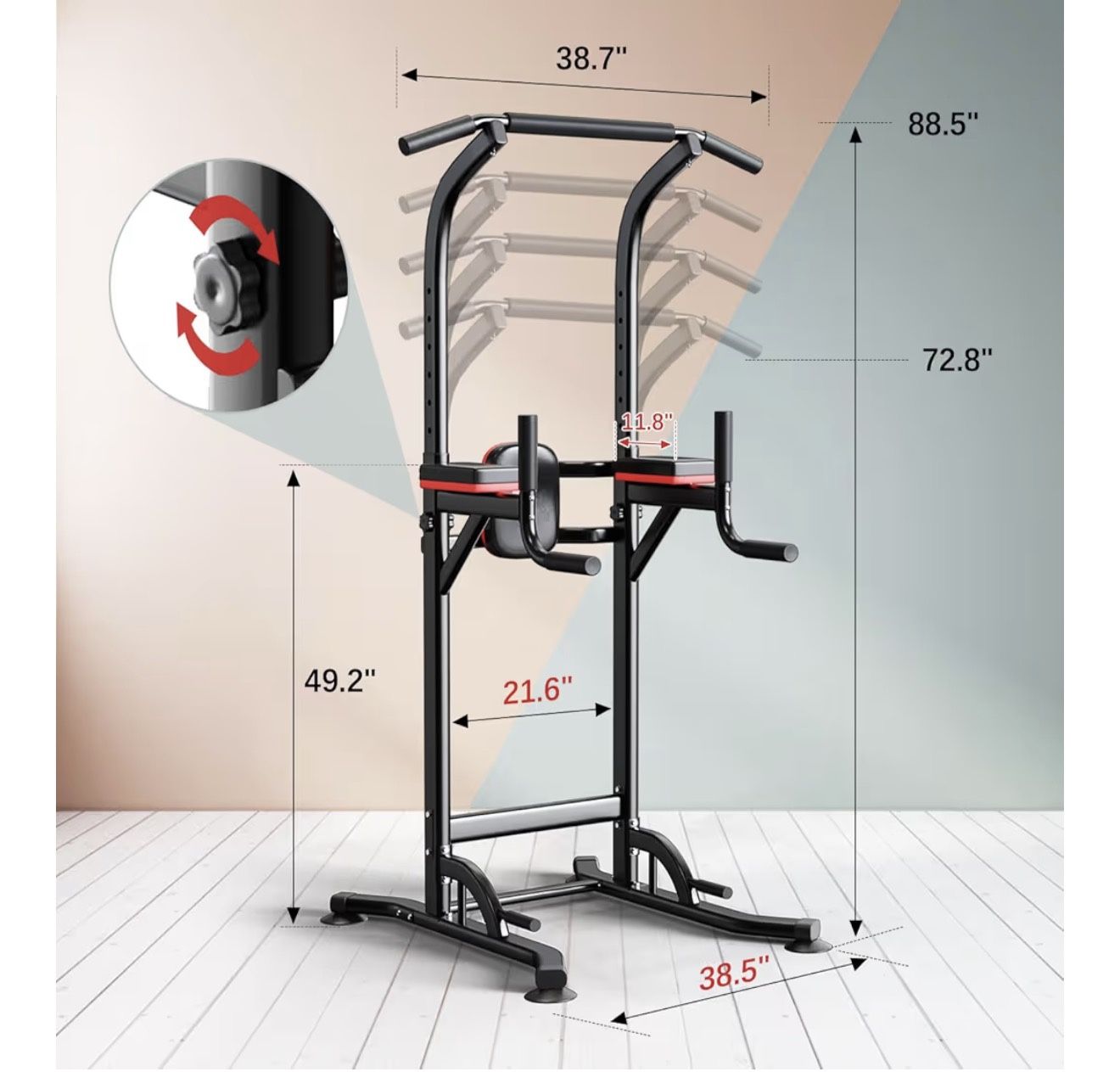 Pull Up Bar Dip Bar Push Up Abs Home Gym for Sale in Miramar, FL - OfferUp
