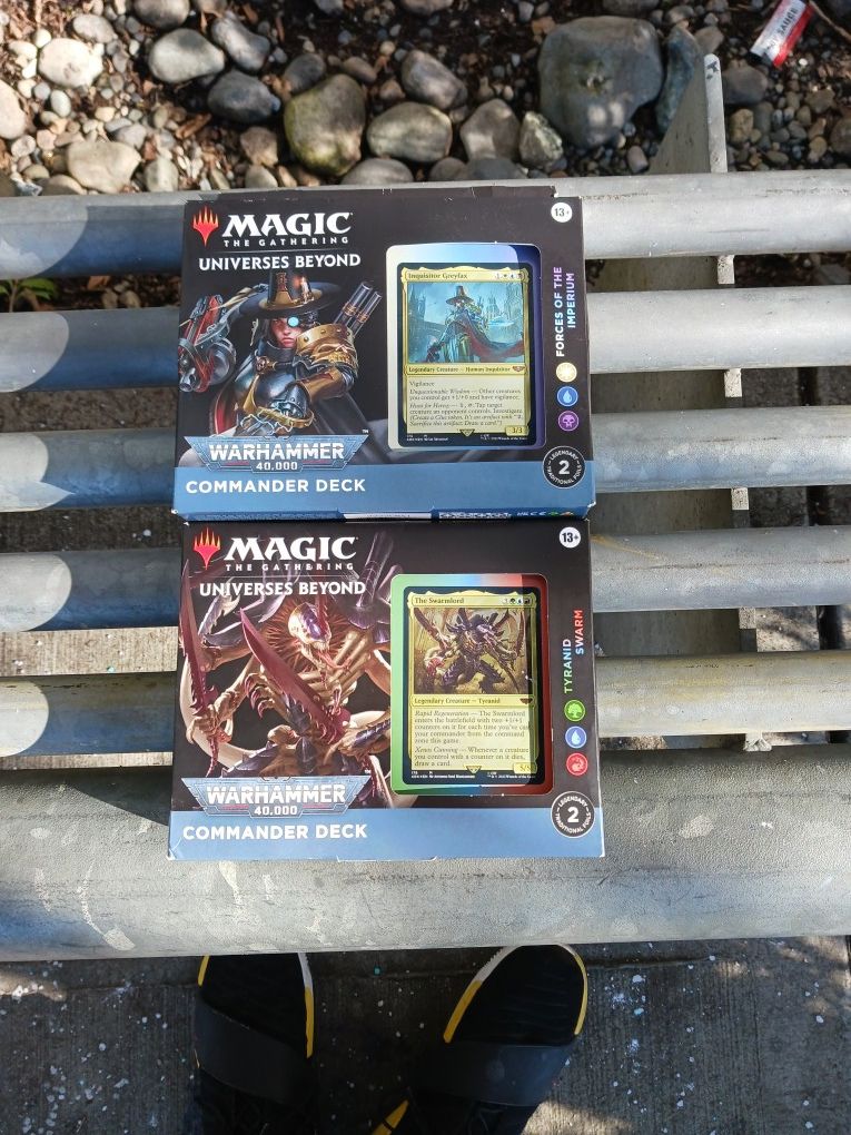 Magic War Hammer 2 Commander Decks AND 2 PHYREXIA DECKS for Sale in ...