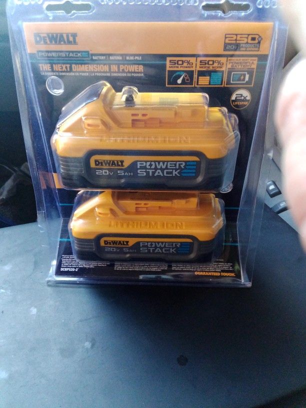 DeWalt Power Stack 20 V battery's for Sale in Portland, OR - OfferUp