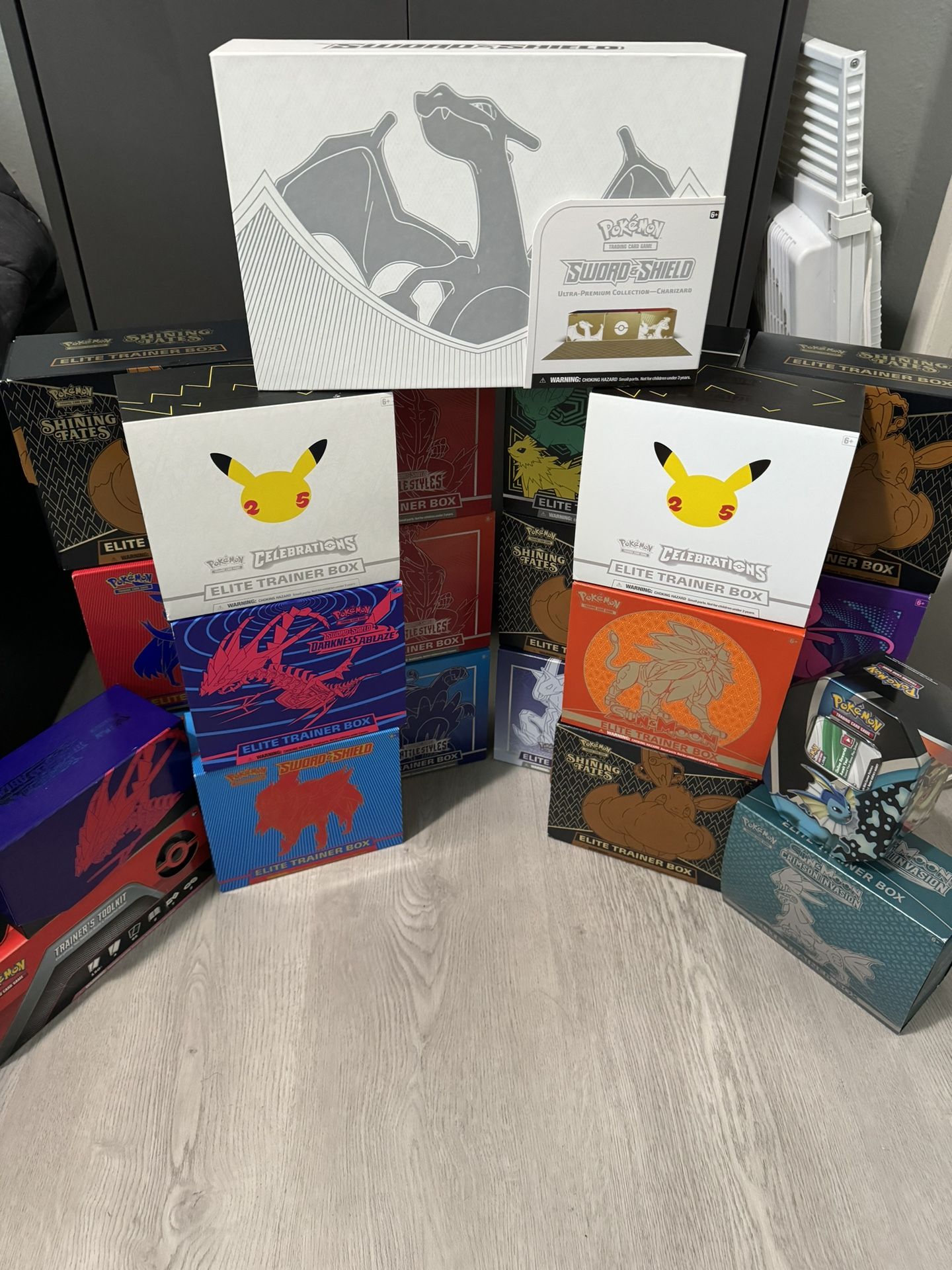 Open Box - Pokemon ETB Tin Charizard Premium for Sale in Garden Grove ...