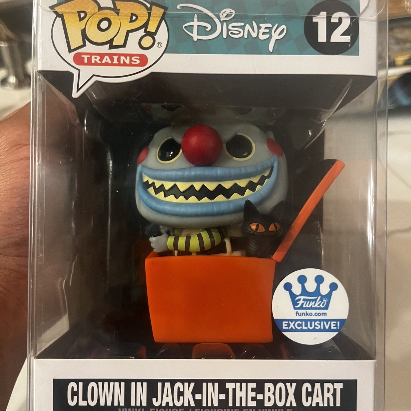 Funko Pop! Trains Disney Clown In Jack-In-The-Box Cart