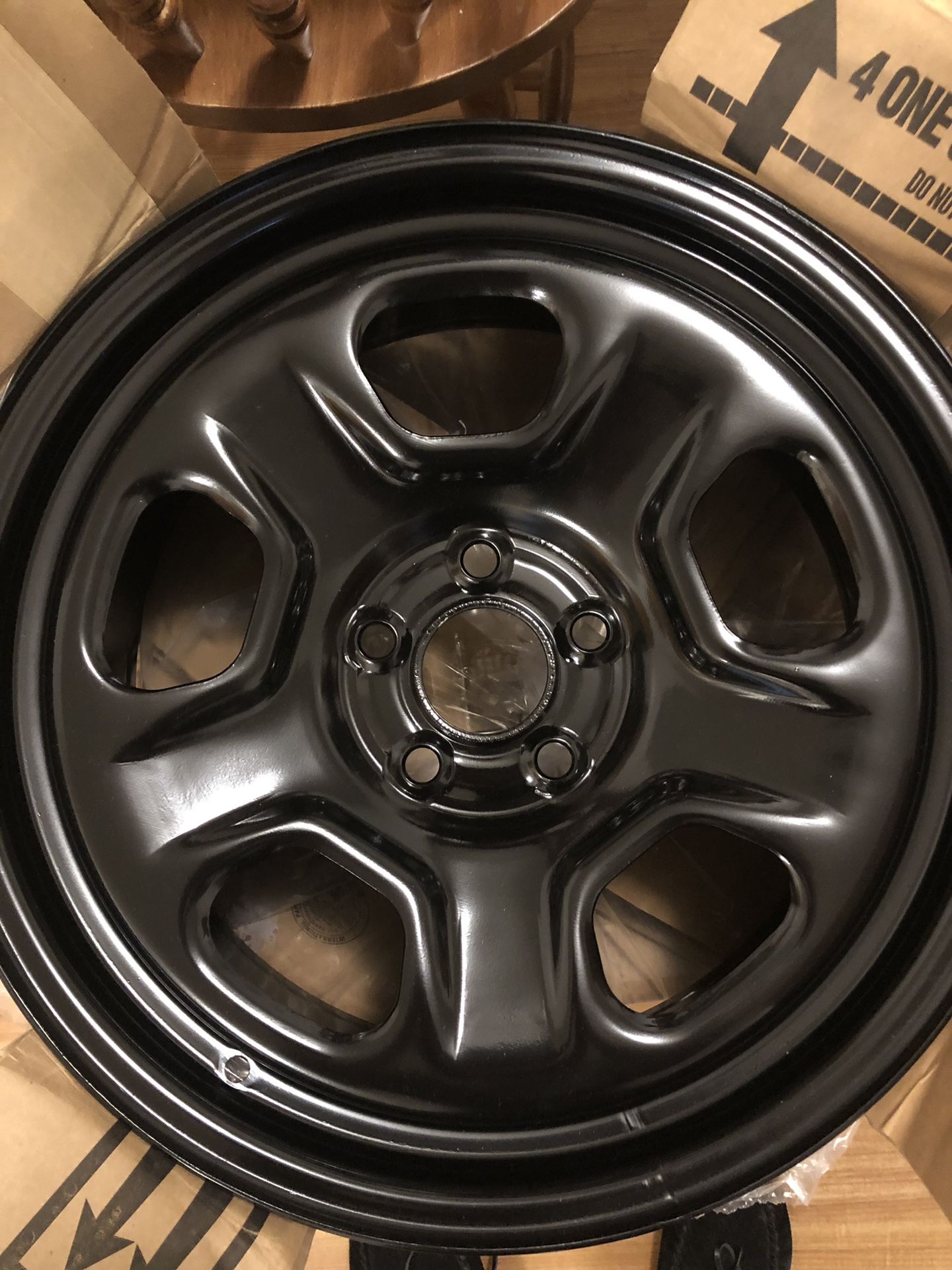(4) 18x8 Steel Black 5 Spoke Rims for Sale in Buckeye, AZ - OfferUp