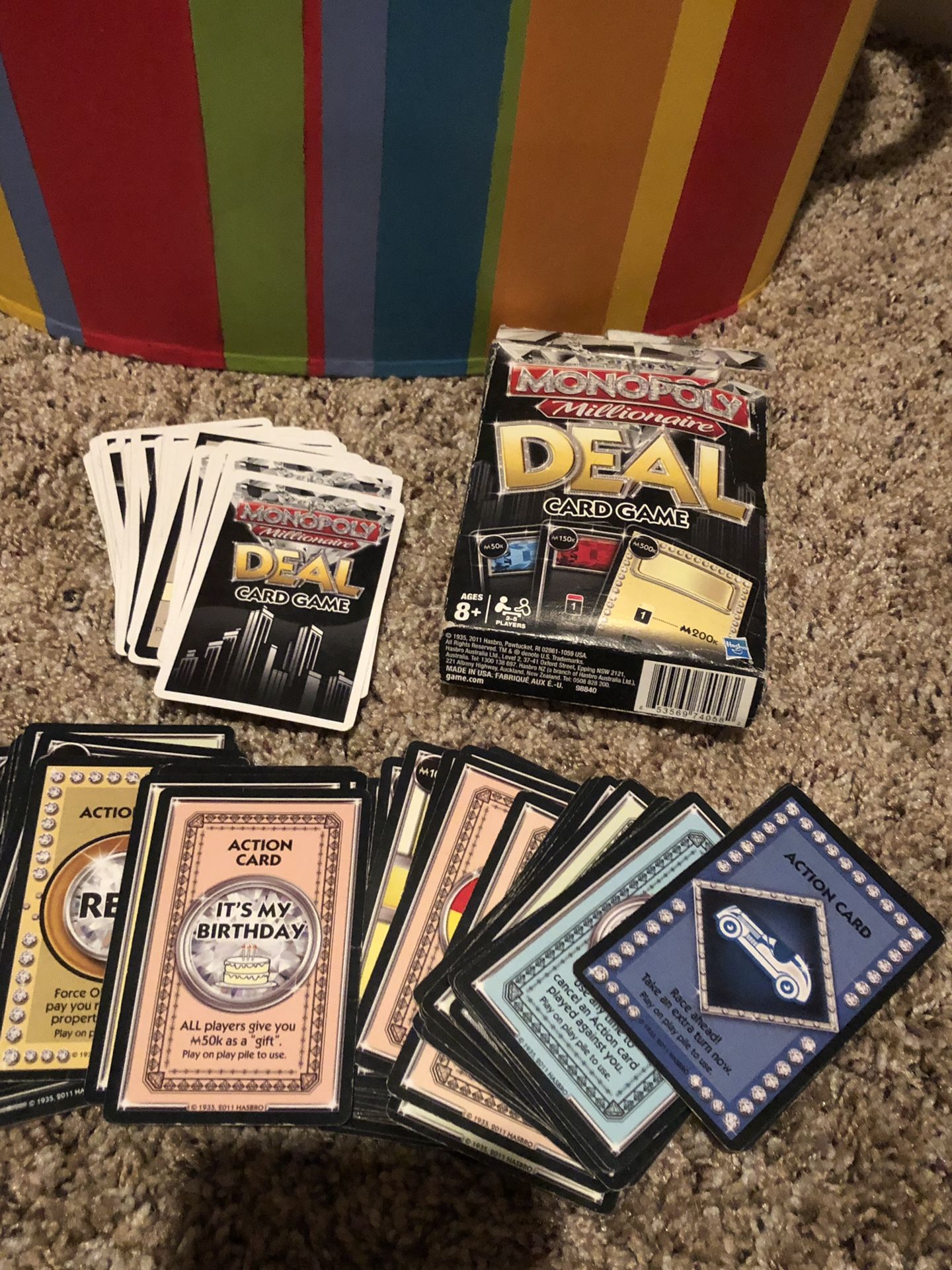 Monopoly Millionaire Deal Card Game sells for $35 and up on line ...