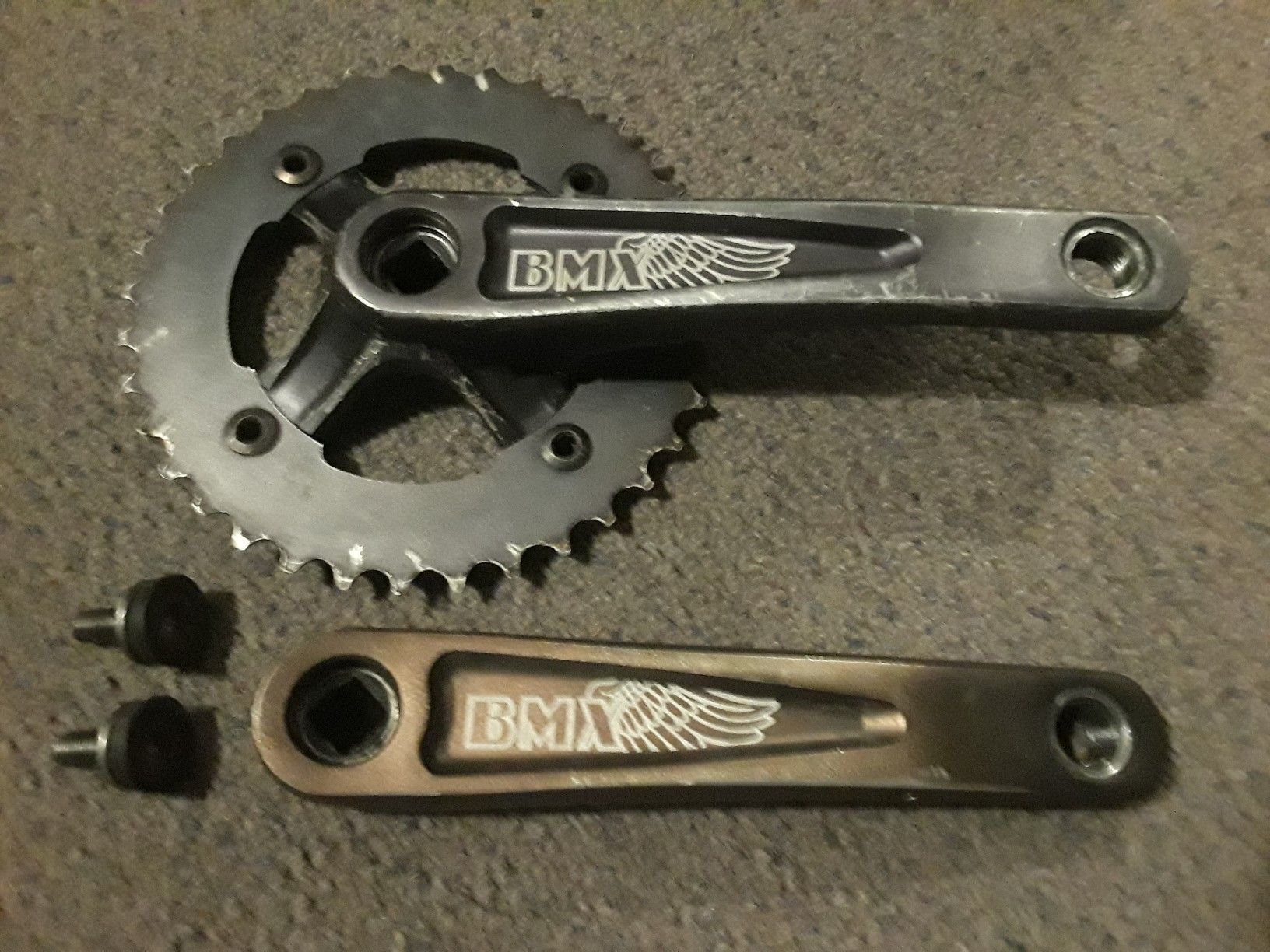 GT Bmx crankset pro-wings factory pilot dirt jumper, 165mm Length crank ...