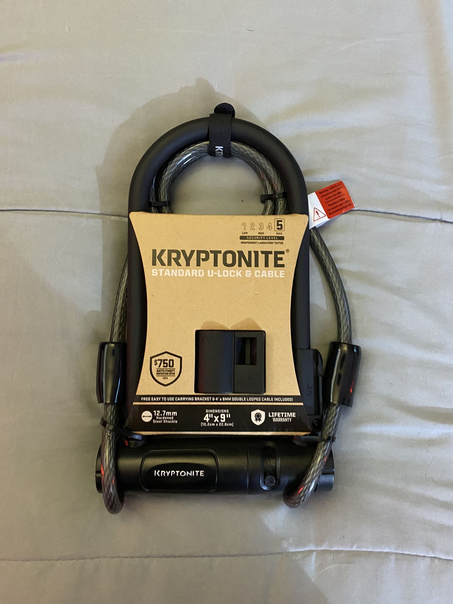 !! NEW !! KRYPTONITE STANDARD U-LOCK & CABLE for Sale in Denver, CO ...