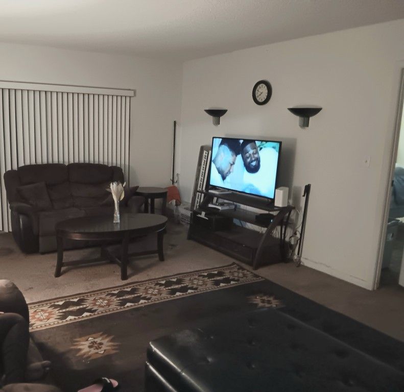 COUCH, LOVE SEAT, TABLES, (LG) SMART TV & STAND for Sale in Fort ...