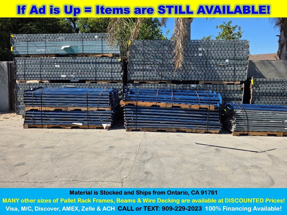 USED Sammons Style Warehouse Rack – CHEAP Industrial Pallet Racking ...
