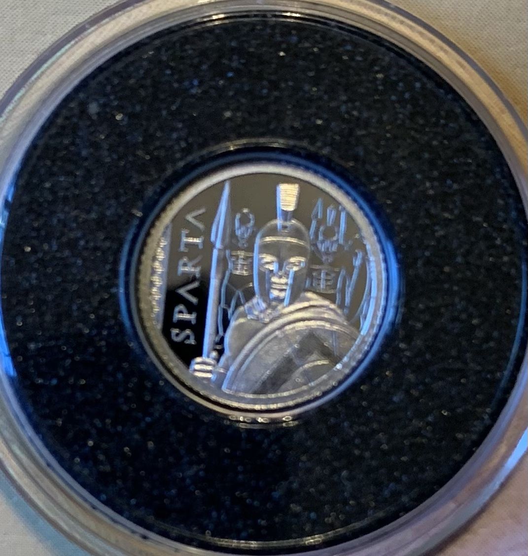PLATINUM $5 0.5 GRAM PURE PLATINUM PROOF SPARTA COIN for Sale in Santa ...