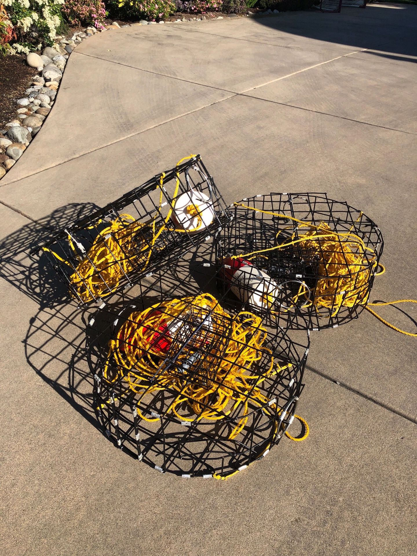 Pending pickup 3 x Willapa Marine Complete Round Crab Pot Kits for Sale ...