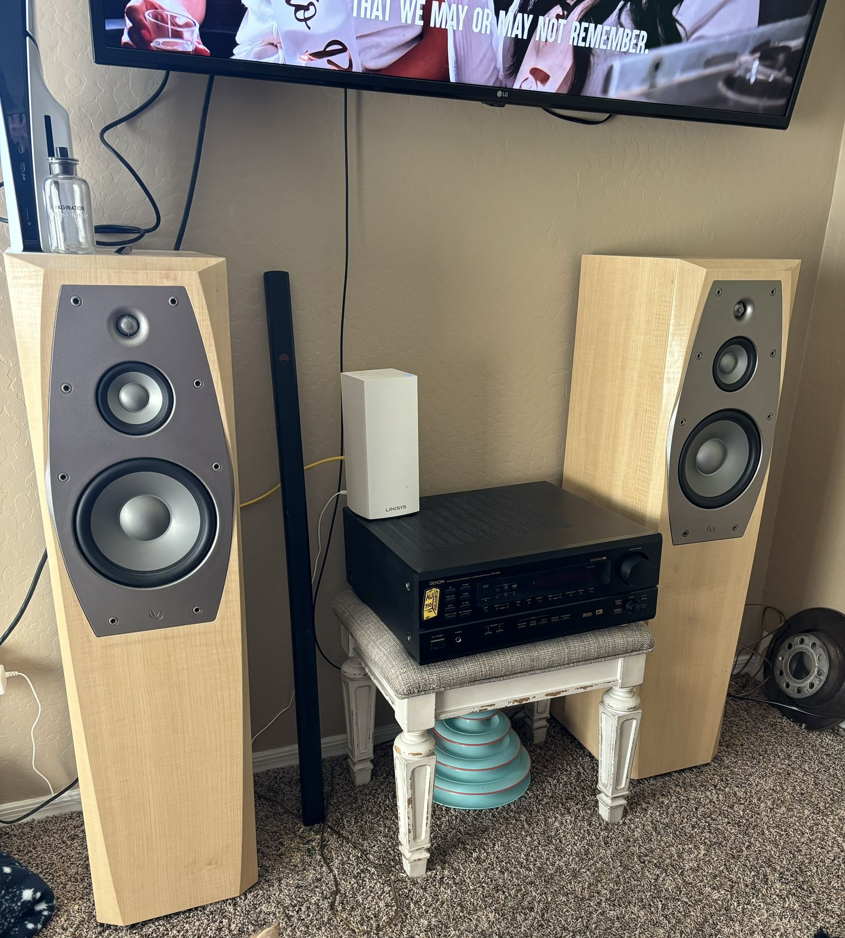 Infinity Tower Speakers LL40 Pair With Receiver for Sale in Glendale ...