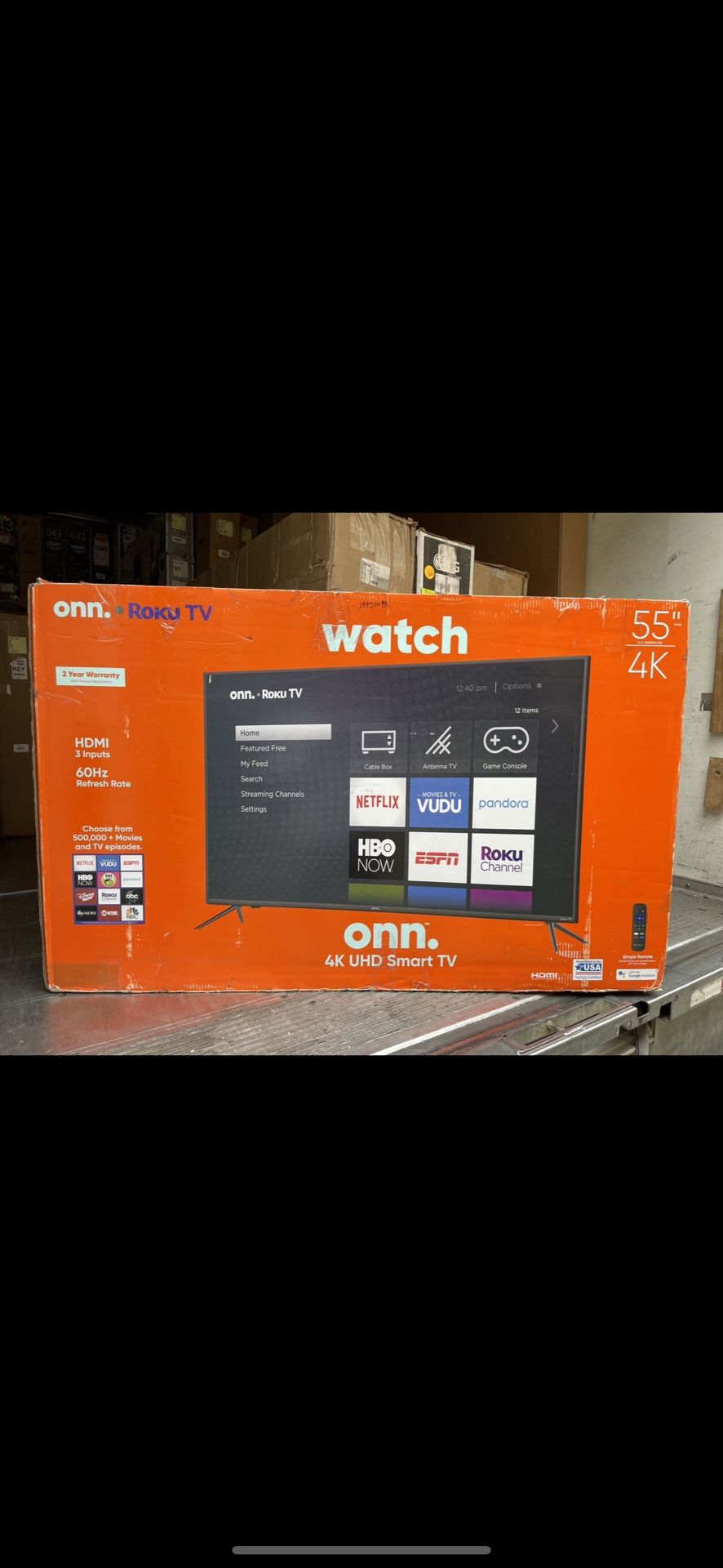 55” Onn Smart 4k Roku LED Tv for Sale in Huntington Park, CA - OfferUp