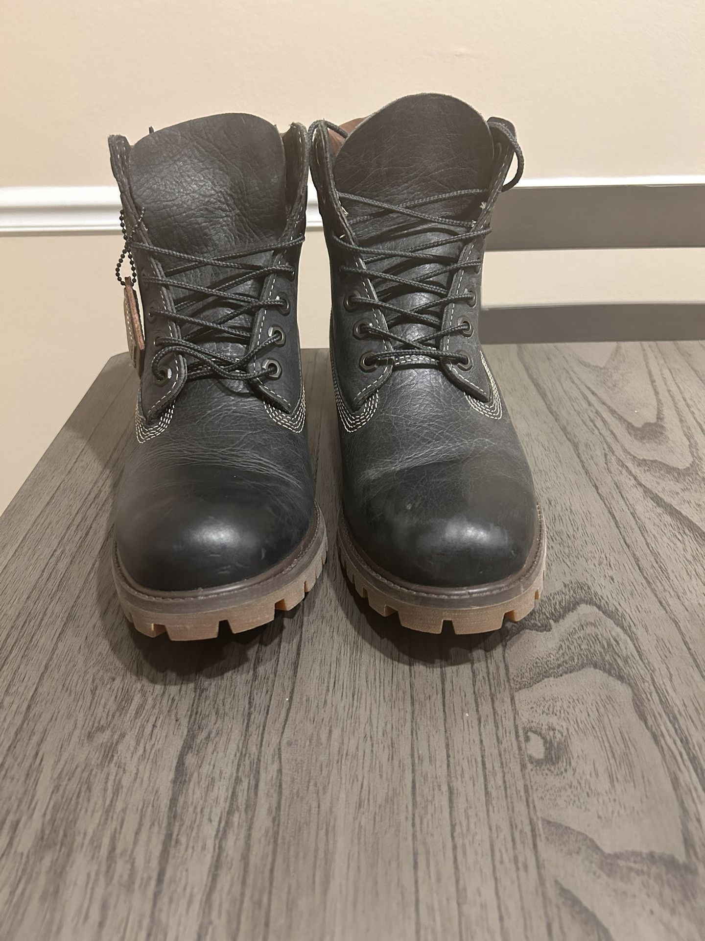 Gray Leather Timberlands for Sale in Humble, TX - OfferUp