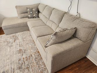 Calvin 2 Piece Almond Beige Right Arm Facing Sectional Sofa for Sale in Northbrook IL OfferUp