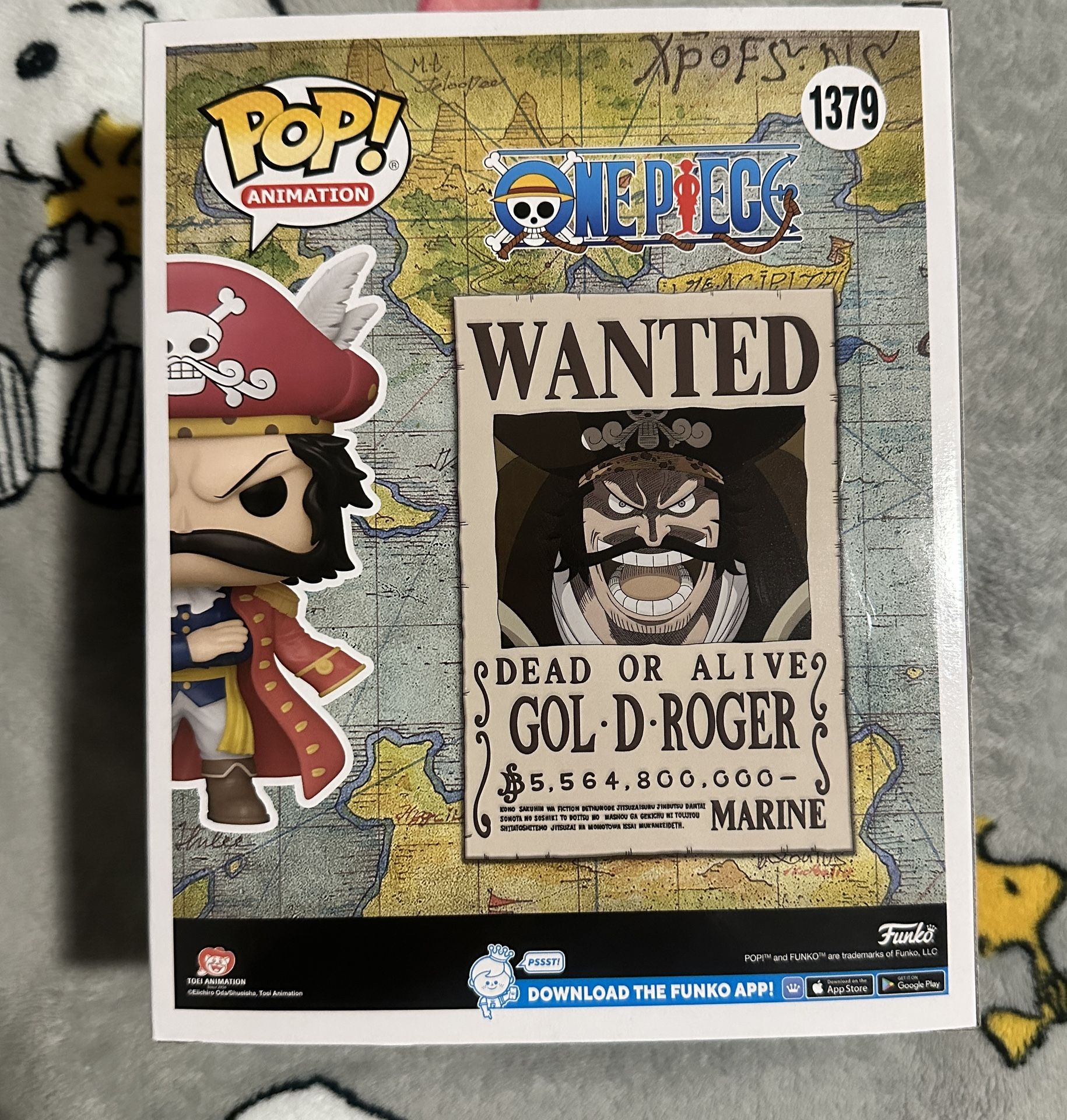 One Piece Gold Roger Wanted Poster